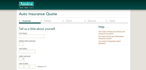 How do you get an amica mutual car insurance quote online ...