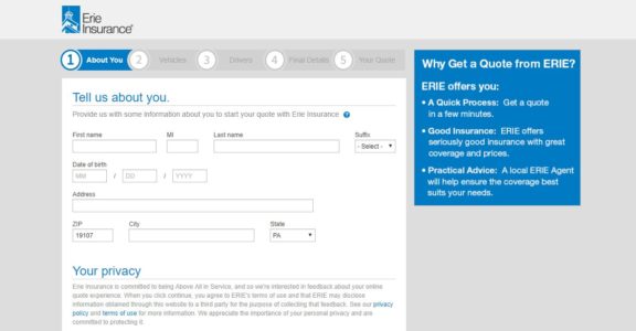 How do you get an Erie car insurance quote online ...